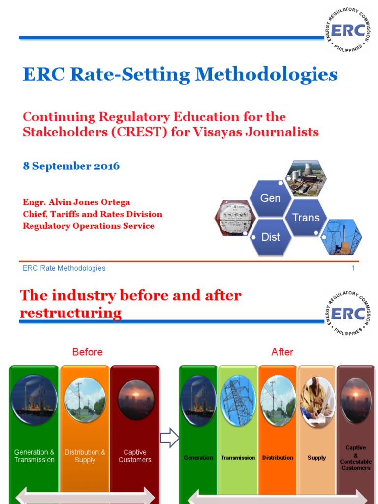 ERC Rate Methodologies Overview | PDF | Expense | Taxes