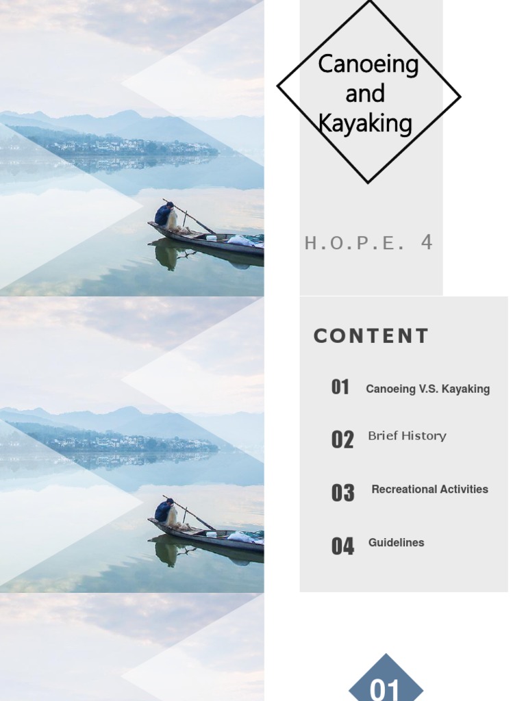 Canoeing and Kayaking | PDF | Canoe | Kayak