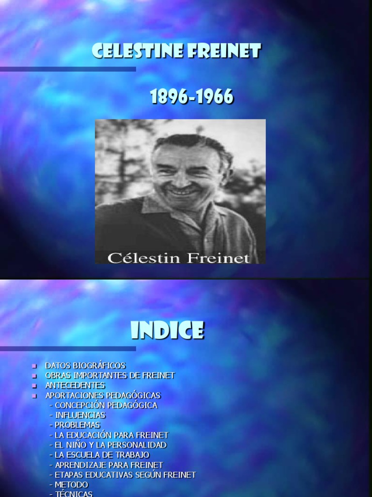 Celestin Freinet | PDF | Educación de la primera infancia | Pedagogía