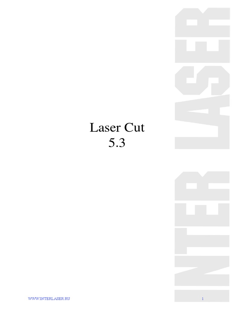 LaserCut 5.3 - Eng PDF | PDF | Button (Computing) | Parameter (Computer Programming)