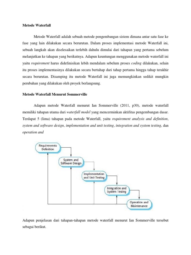 Metode Waterfall | PDF