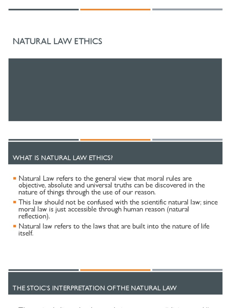 4 Natural Law Ethics | PDF | Natural Law | Reason