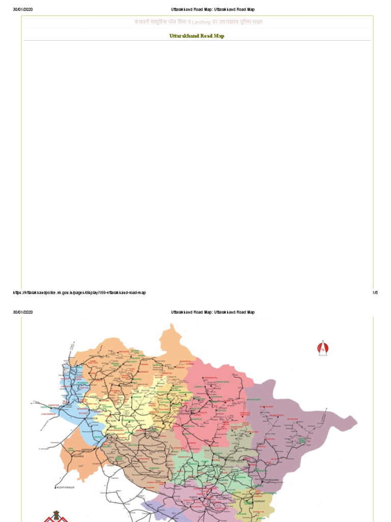 Uttarakhand Road Map - Uttarakhand Road Map PDF | PDF