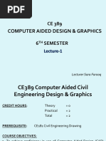 AutoCAD Lecture | PDF | Computer Aided Design | Technical Drawing