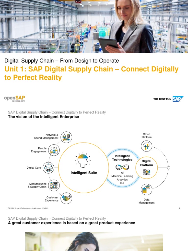 openSAP dscm1 Week 1 Unit 1 CDPR Presentation | PDF | Sap Se | Logistics