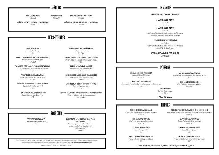 The Berkeley Koffmans Menus A La Carte, Berkeley Hotel, London, UK ...