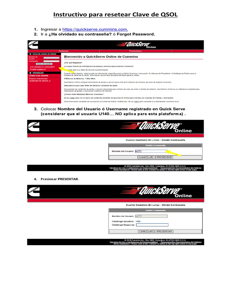 Instructivo para Resetear Clave QSOL - 2018 | PDF | Crecimiento personal y profesional ...
