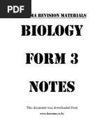 Form 1 Biology Notes | PDF | Tissue (Biology) | Endoplasmic Reticulum