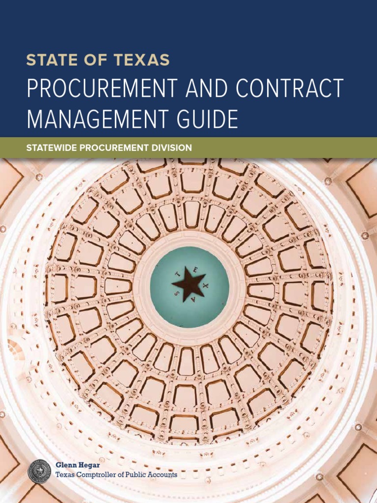 Texas Procurement and Contract Management Guide | PDF | Procurement ...