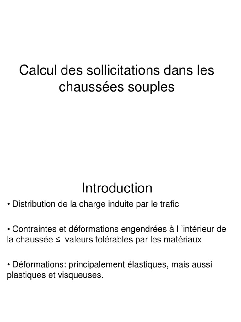 02 Calcul Des Sollicitations | PDF | Élasticité (Physique) | Génie du bâtiment
