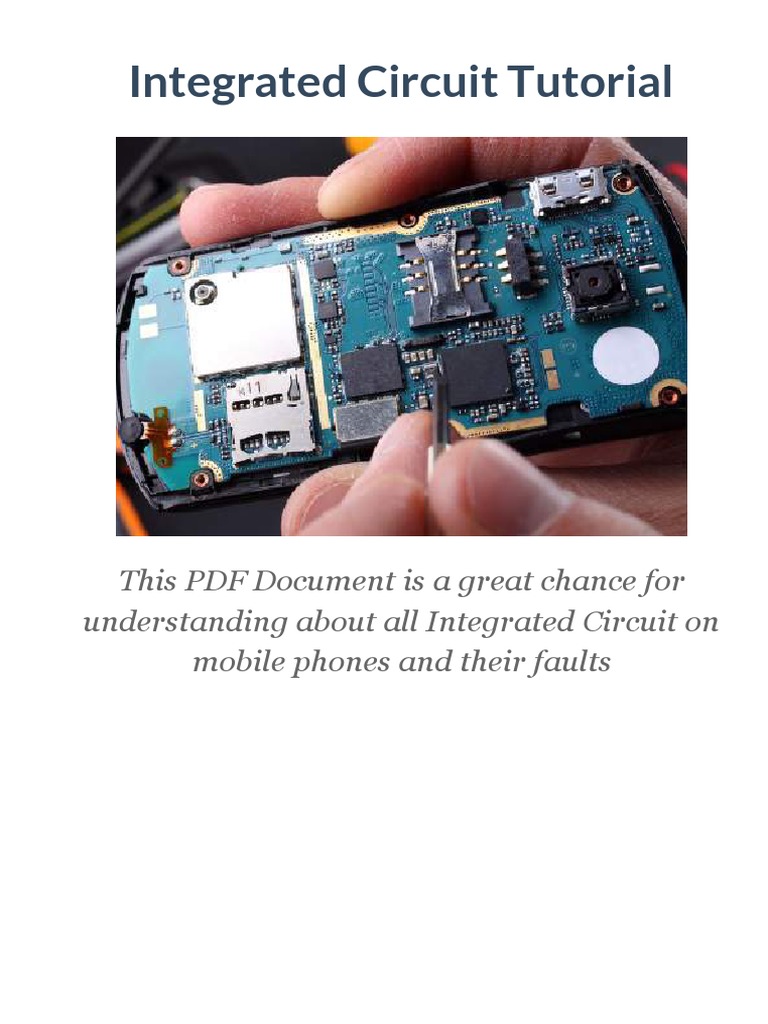 Integrated Circuit Tutorial Download Free Pdf Integrated Circuit
