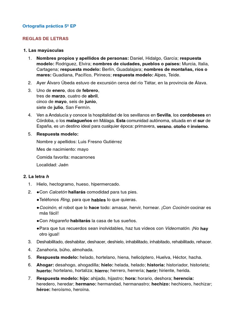 Ortografia 5 Priamria SM PDF | PDF | Naturaleza