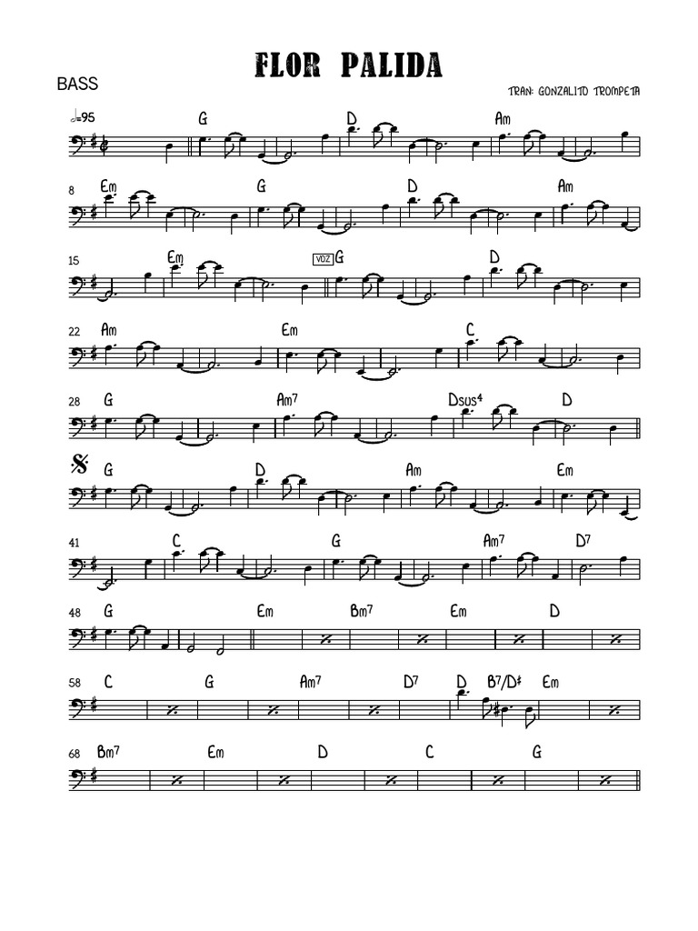 Anthony Marc - Flor Palida - Arrangement PDF | PDF