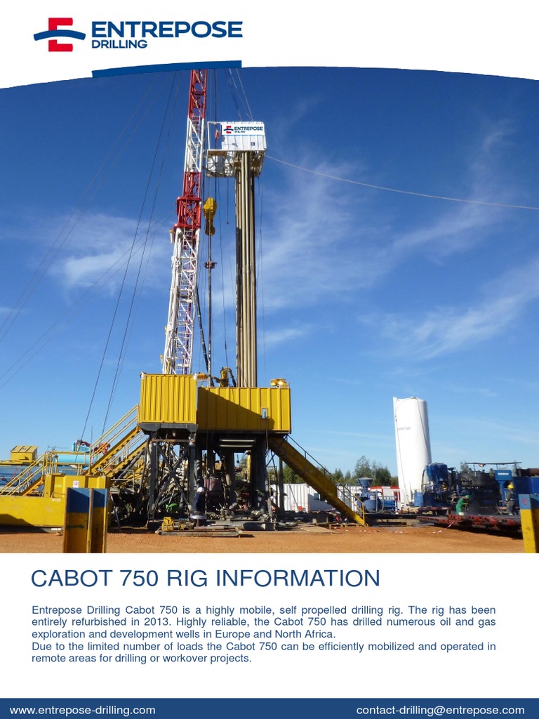 Cabot 750 Rig Overview and Specs | PDF