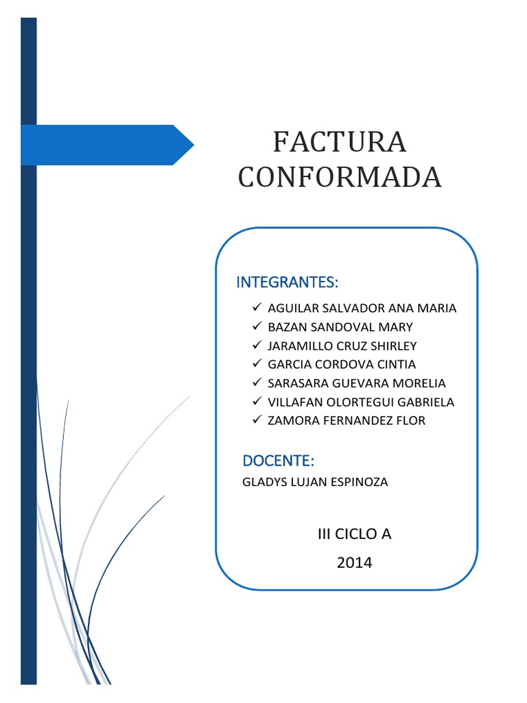 Factura Conformada: Definición y Características | PDF | Factura | Pagos