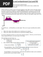 Estimating Cut and Fill Volumes | PDF | Volume | Spreadsheet
