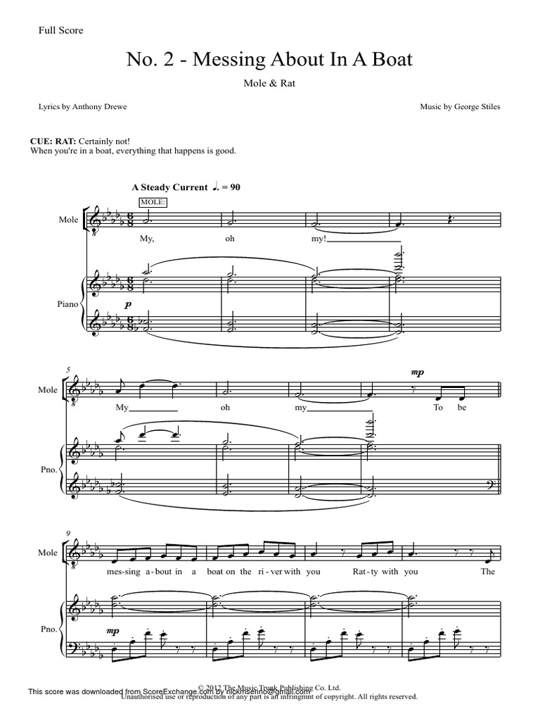 Messing About in A Boat | PDF | The Wind In The Willows | Latin Script