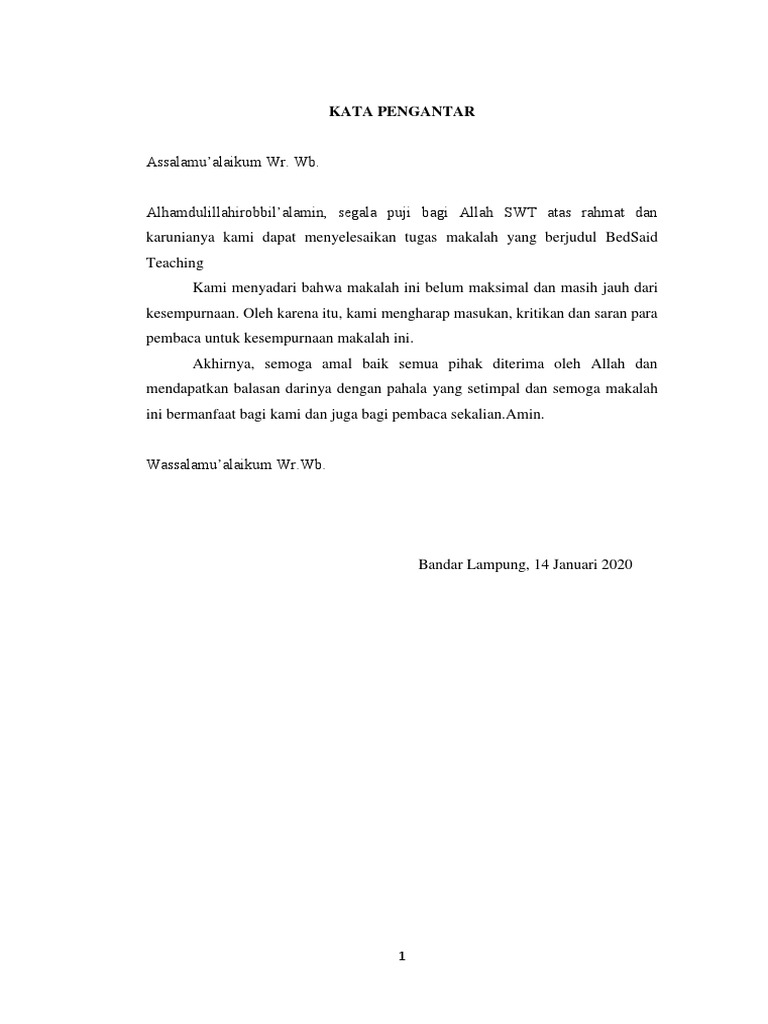 Metode Bedside Teaching dalam Keperawatan | PDF