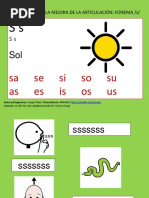 Ejercicios para Articulacion Del Fonema R | PDF | Sonido | Respiración