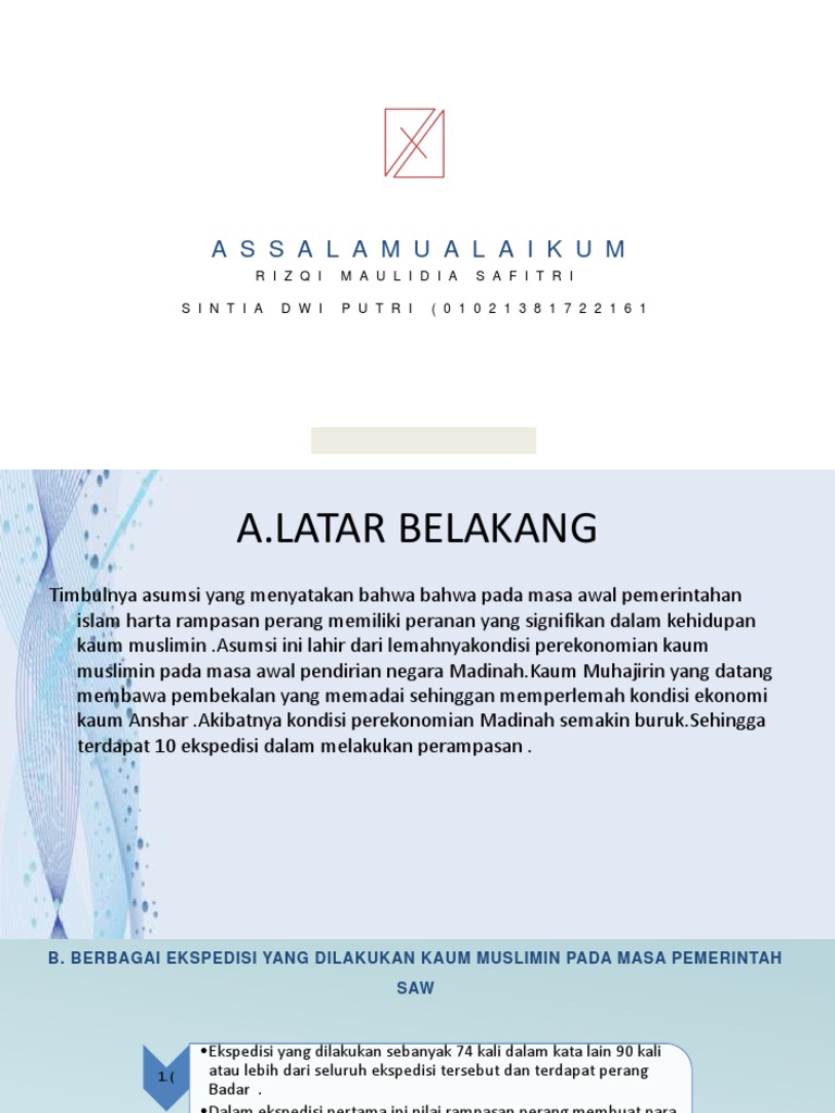 Spei Bab 6.peranan Harta Rampasan Perang | PDF