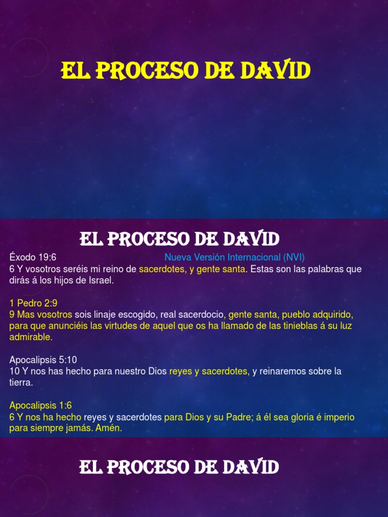 El Proceso de David | PDF | David | Saulo