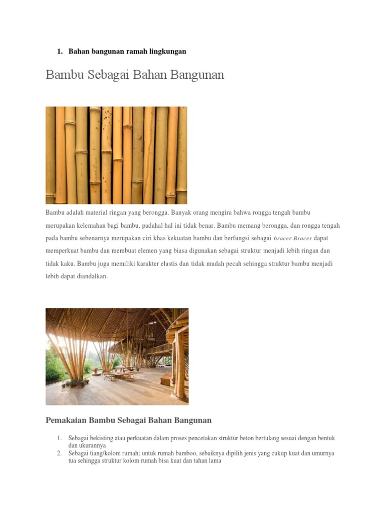 Bambu dan Beton Pracetak | PDF | Griya & Taman