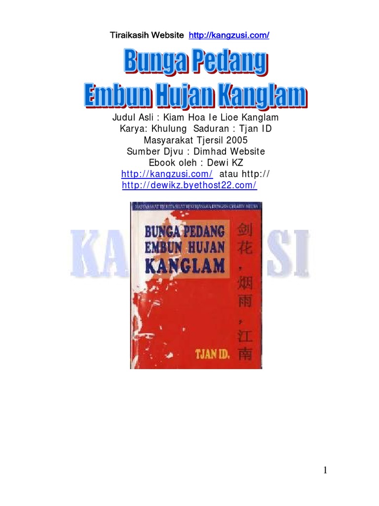 Bunga Pedang Embun Hujan Kanglam PDF | PDF