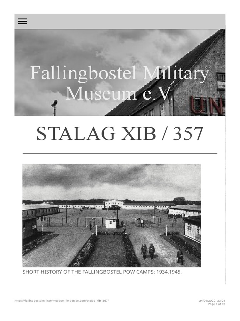 Short History of The Fallingbostel Pow Camps PDF | PDF | Military | Warfare