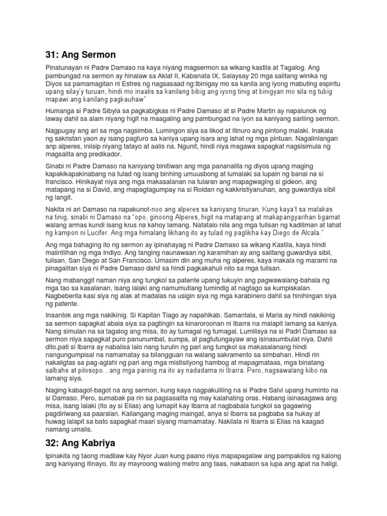 Kabanata 31-32 | PDF