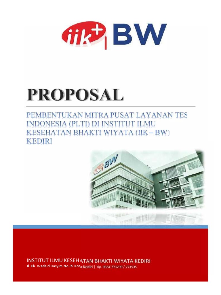 Proposal Mitra PLTI - Institut Ilmu Kesehatan Bhakti Wiyata Kediri | PDF
