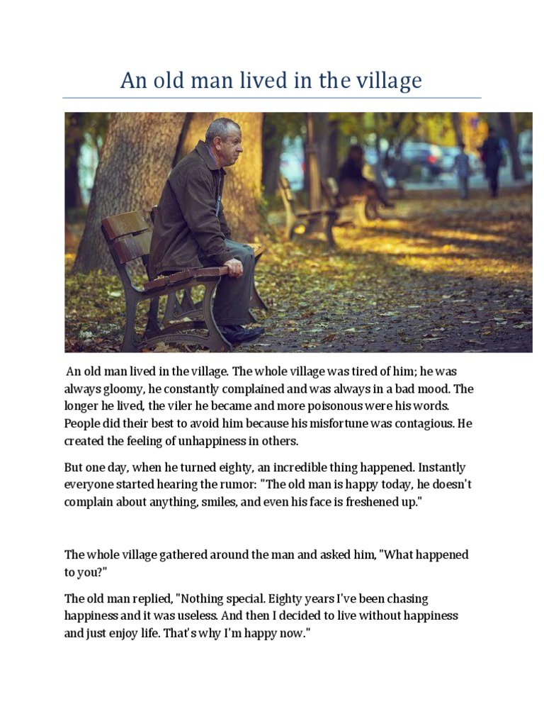 An Old Man Lived in The Village | PDF
