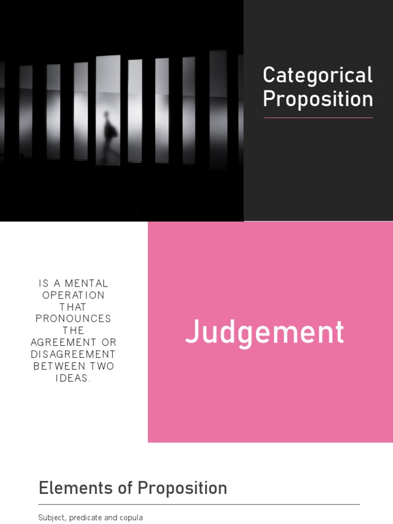 Categorical Proposition | PDF | Proposition | Logical Consequence