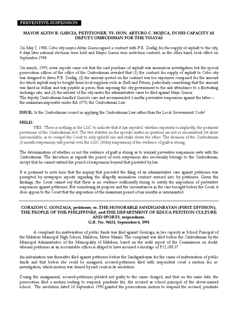 07 - C - PUBCORP Preventive Suspension Onwards 1 PDF | PDF | Judgment (Law) | Complaint