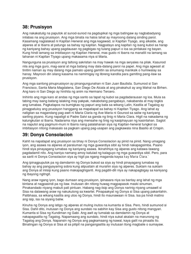 Kabanata 38-40 | PDF