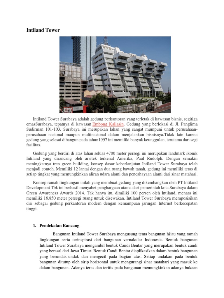 Intiland Tower | PDF