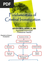 Introduction To Criminal Investigation | PDF | Arrest | Crime Scene