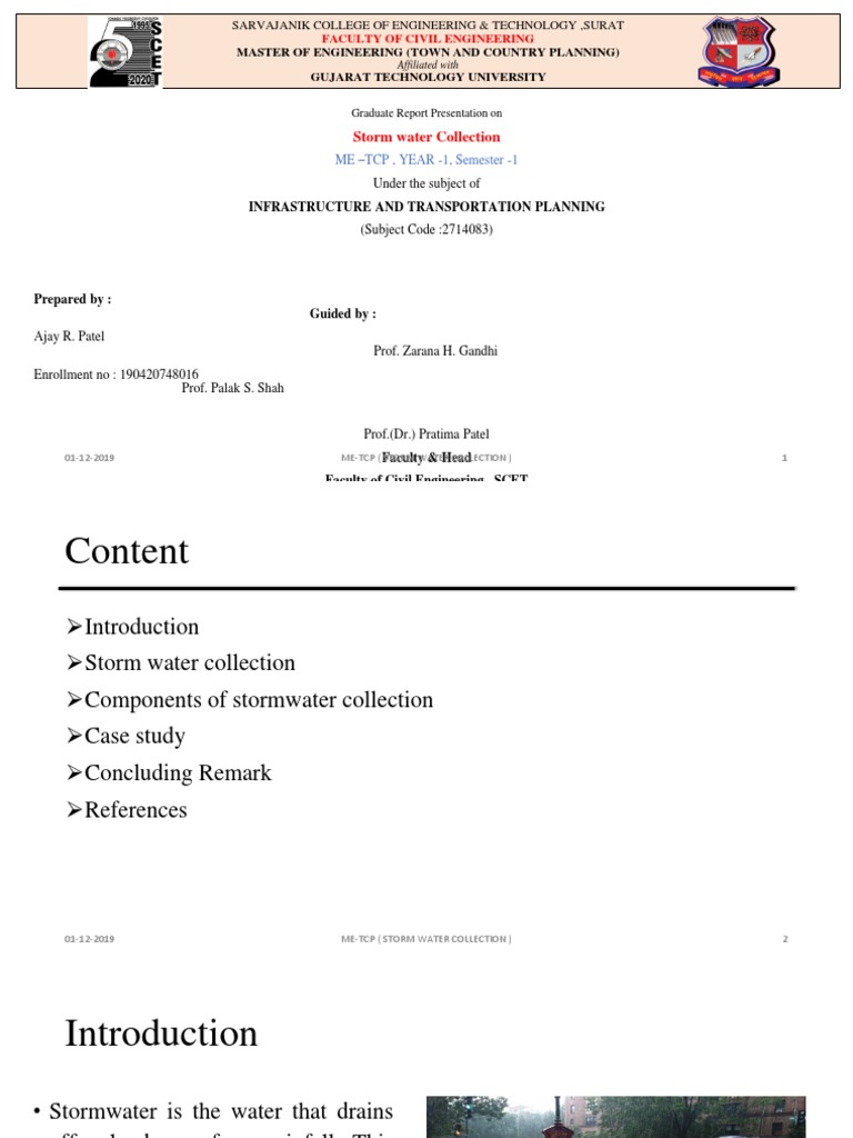 Storm Water Collection (ITP) | PDF | Stormwater | Storm Drain