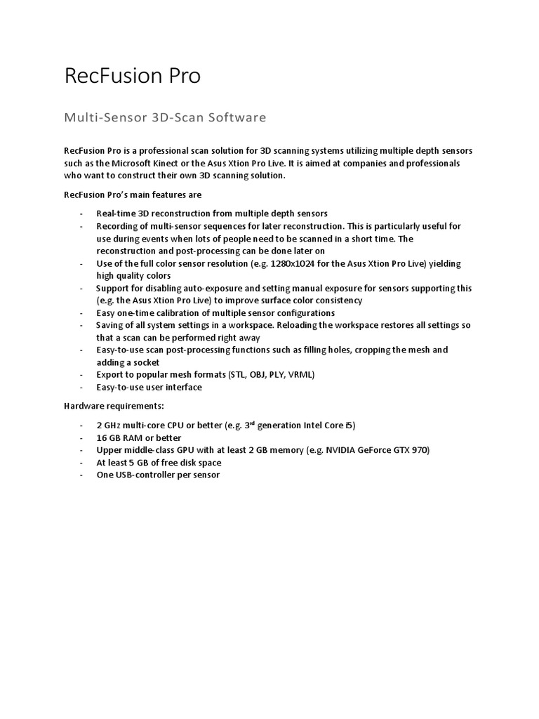 Rec Fusion Pro User Guide | PDF | Graphics Processing Unit | Device Driver