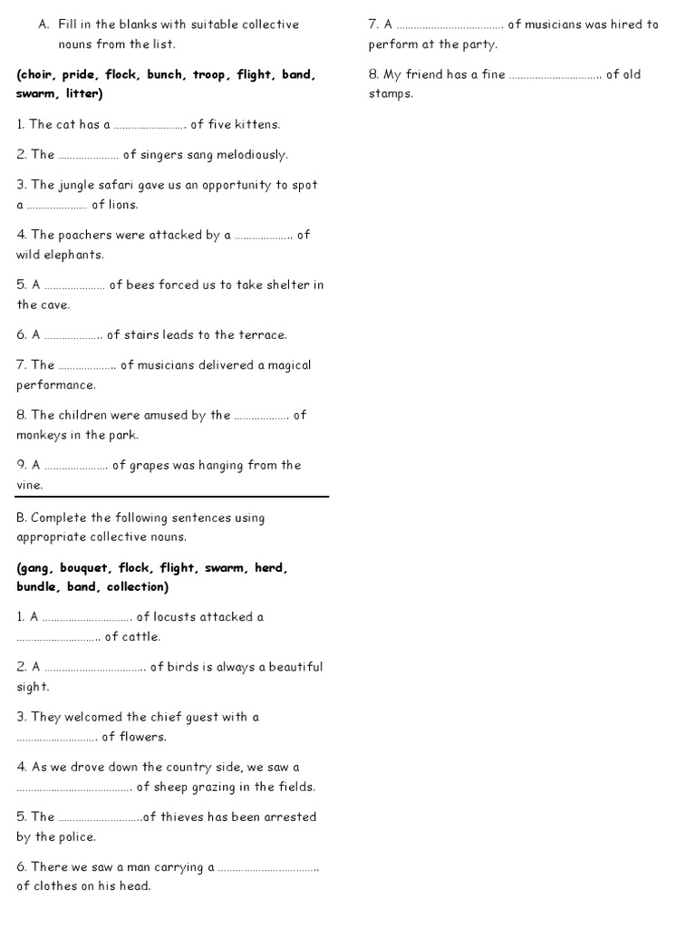 Collective Nouns | PDF