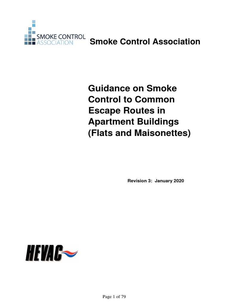 SCA Guide Smoke Control To Common Escape Routes in Apartments 23 Jan ...
