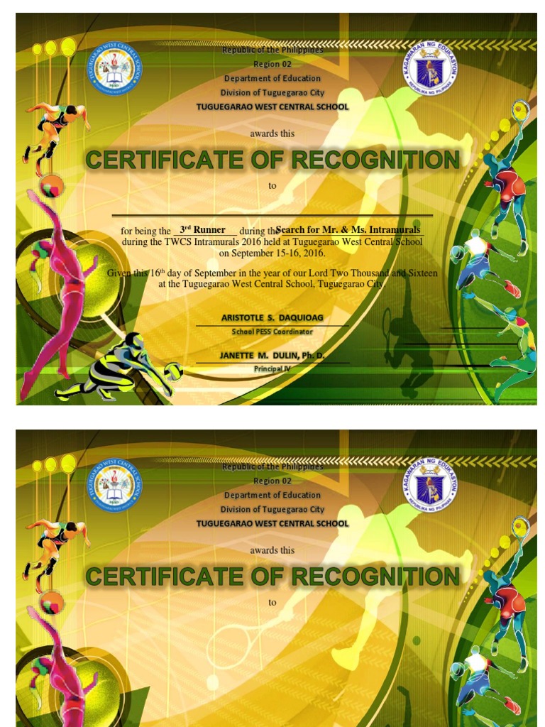 Certificate INTRAMS | PDF
