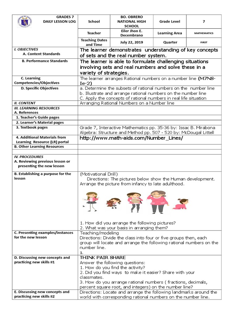 DLP Math 7 | PDF | Fraction (Mathematics) | Numbers