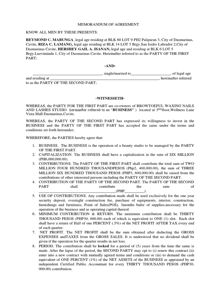 MEMORANDUM-OF-AGREEMENT._BROWTOEFUL.docx | Net Income | Dividend