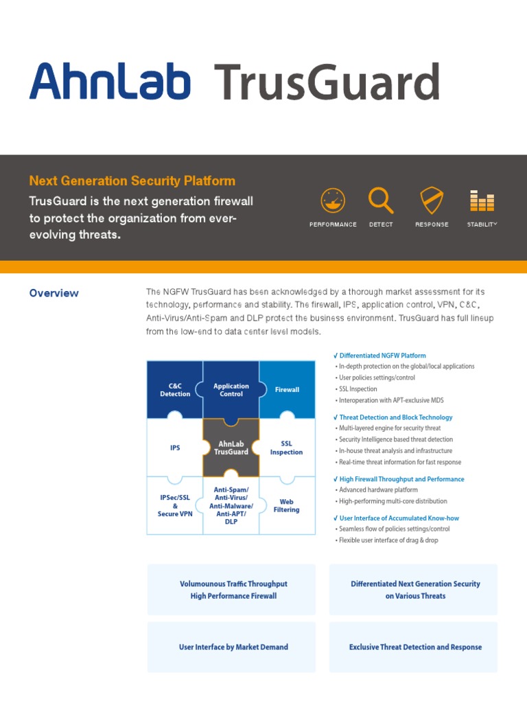 (ENG) AhnLab TrusGuard | PDF | Antivirus Software | Virtual Private Network