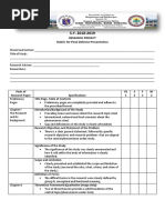 Validation Sheet For Research Questionnaire | PDF