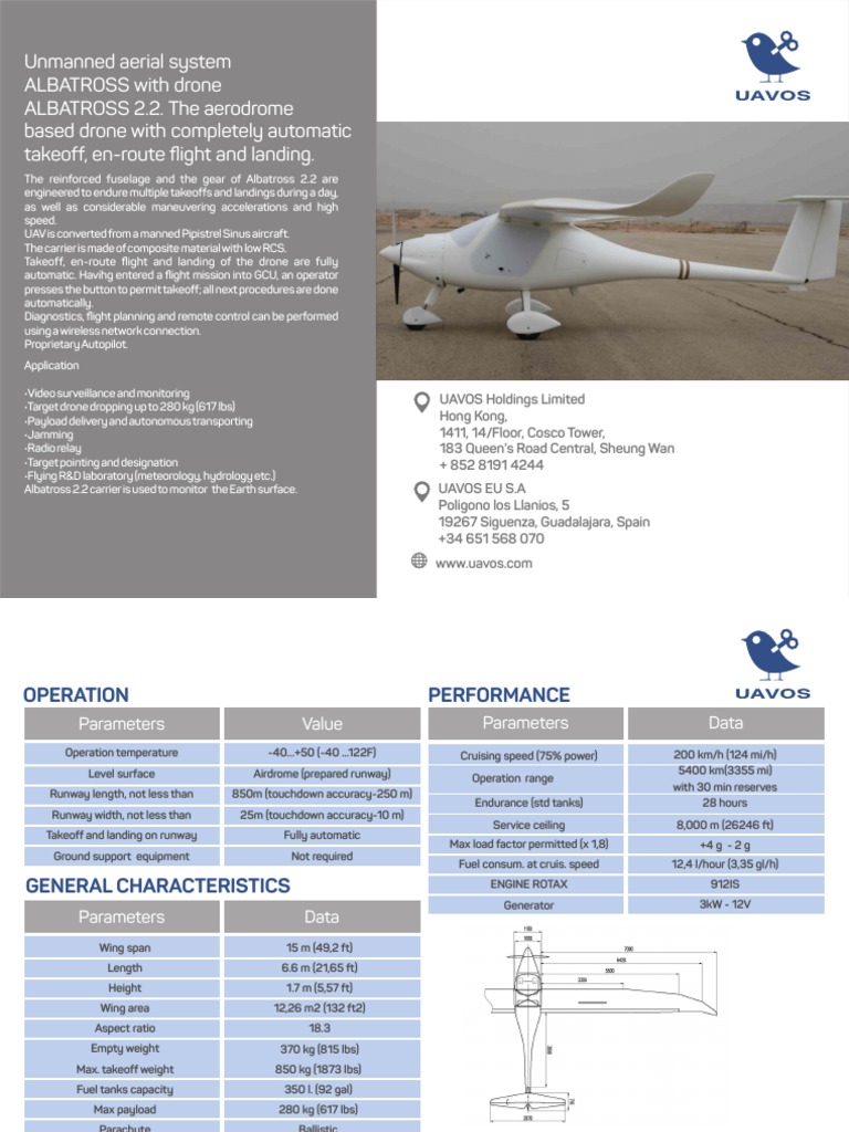 Albatross 2 | PDF | Unmanned Aerial Vehicle | Takeoff