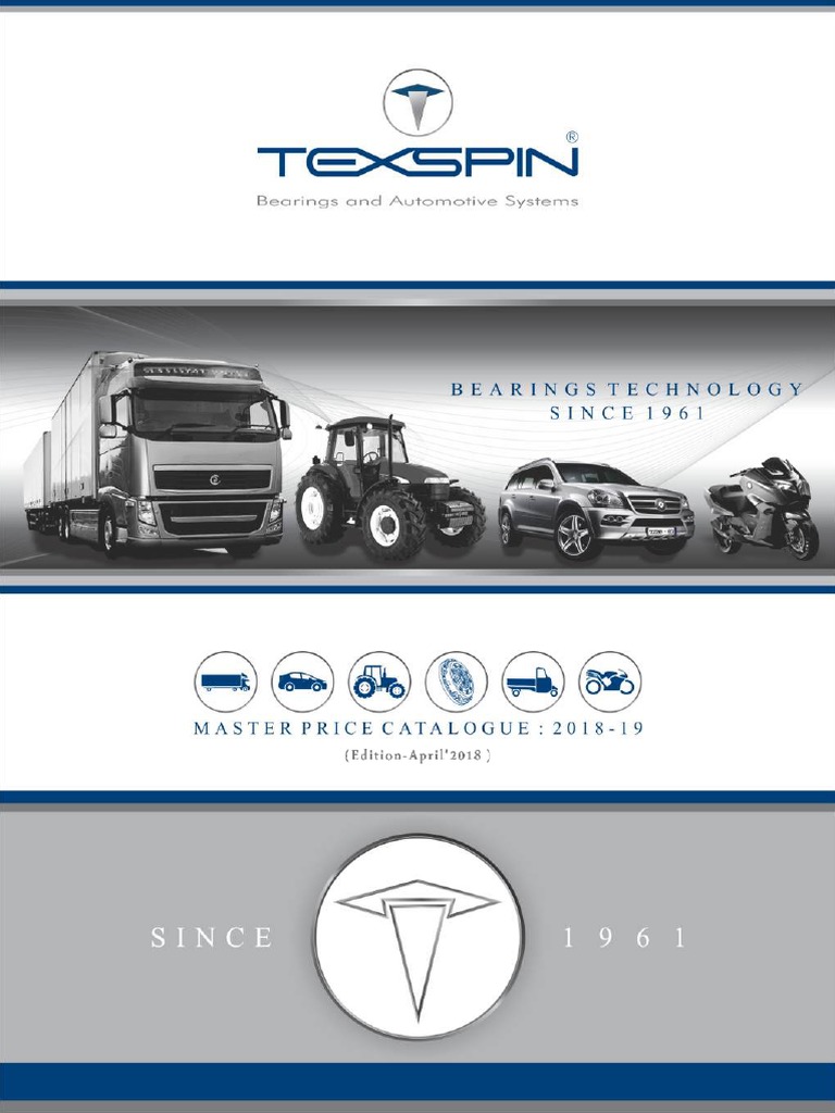 Texspin Bearing Price List 2025 | PDF | Wheeled Vehicles | Car