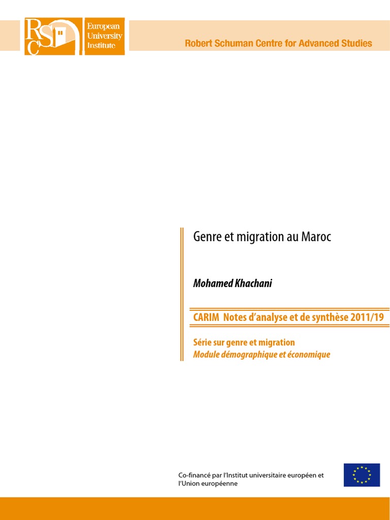 4 - Genre Et Migration Au Maroc | PDF | Migration humaine | Immigration