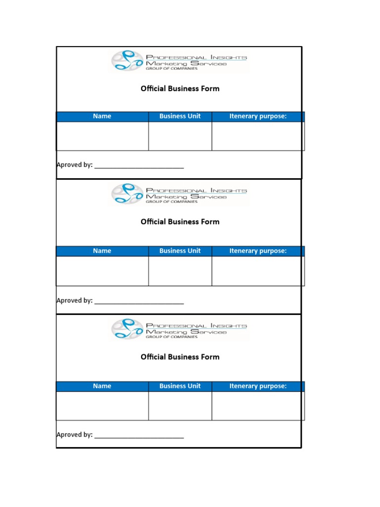Failure To LOG Form | PDF