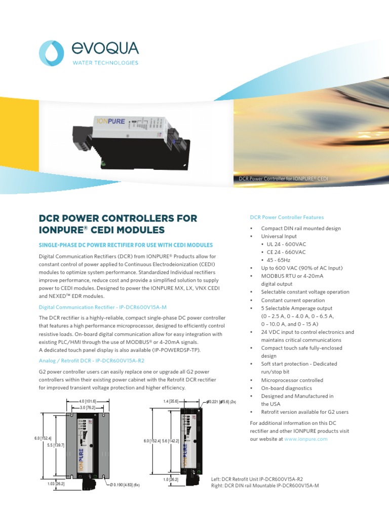 DCR Dimensions | PDF | Rectifier | Manufactured Goods